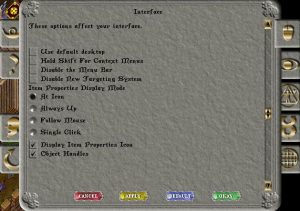 Classic Client Options Menu – Ultima Online